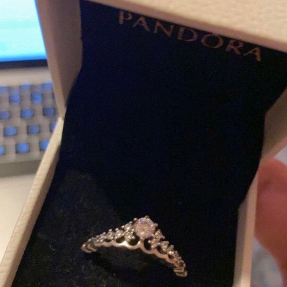 Pandora | Accessories | Pandora Ring Fairy Tale Tiara Wishbone Ring ...